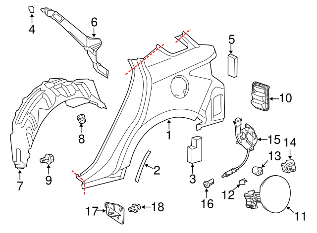 77366-48030 - Fuel Door Spring 2010-2017 Lexus | Lexus Parts Outlet