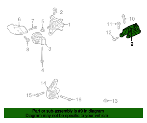 2016-2020 Buick Envision Driver Side Transmission Mount 84160409 ...