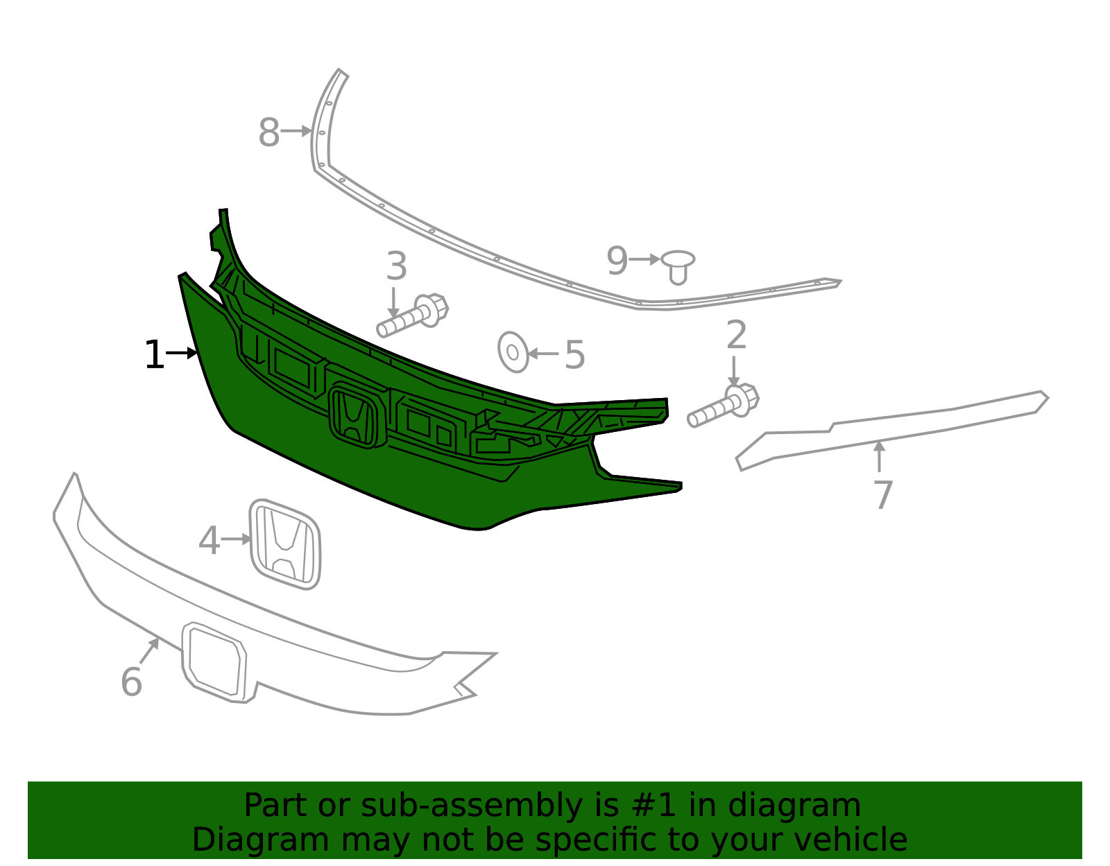 2019-2021 Honda Civic Grille 71121-TBA-A51 | OEM Parts Online