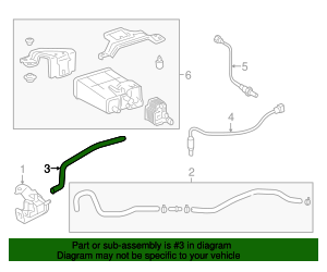 2013-2018 Lexus ES350 Vacuum Hose 23826-31080 | OEM Parts Online