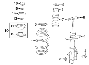 2010-2015 GM Leaf Spring Insulator 20859337 GM | GMPartsDirect.com