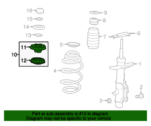 2009-2015 GM Front Suspension Strut Mount 22802090 GM | GMPartsDirect.com