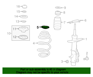 2010-2015 GM Leaf Spring Insulator 20859337 GM | GMPartsDirect.com