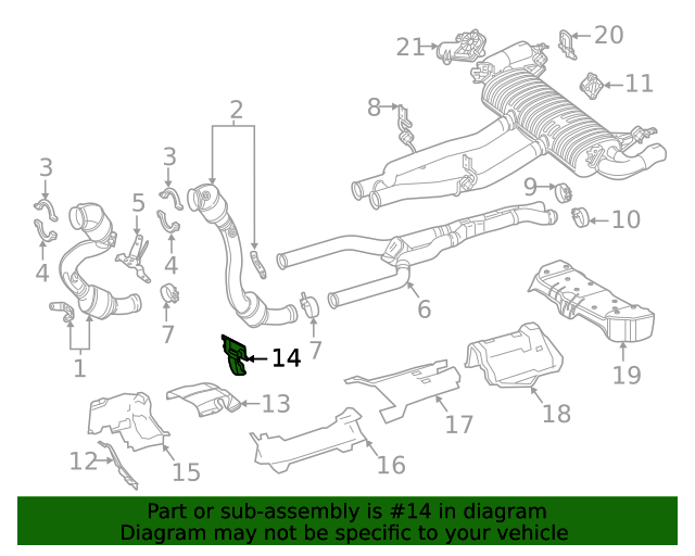 213-682-88-00 - Heat Shield 2020-2021 Mercedes-Benz GLC 63 AMG ...