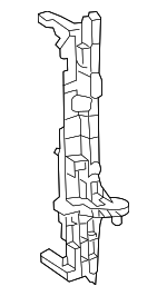 099-504-20-18-64 - Radiator Side Support 2015-2017 Mercedes-Benz S 550e ...