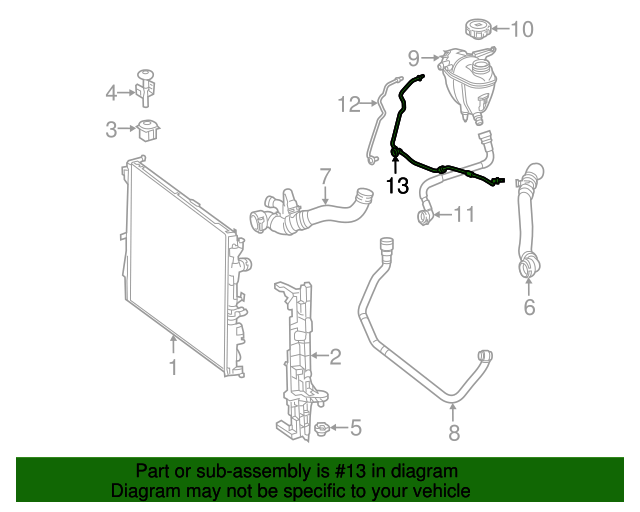2015-2017 Mercedes-Benz S 550e Vent Hose 222-501-50-25 | MB OEM Parts