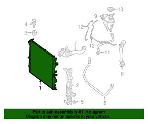 099-500-33-03 - Radiator 2014-2021 Mercedes-Benz | Mercedes-Benz USA Parts