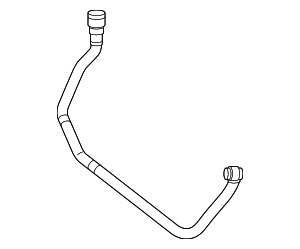 2015-2017 Mercedes-Benz S 550e Radiator Coolant Hose 222-500-96-72 | MB ...