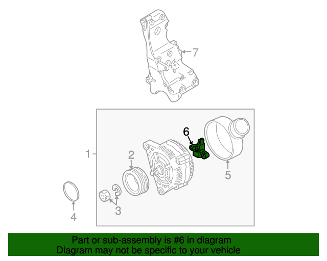 06B-903-803-B - Voltage Regulator 2001-2014 Audi | AutoNationParts.com