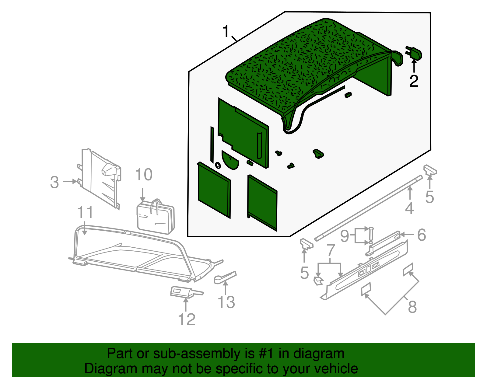 2003-2009 Audi Convertible Top Assembly 8H0-863-491-D-2Z3 | Genuine ...