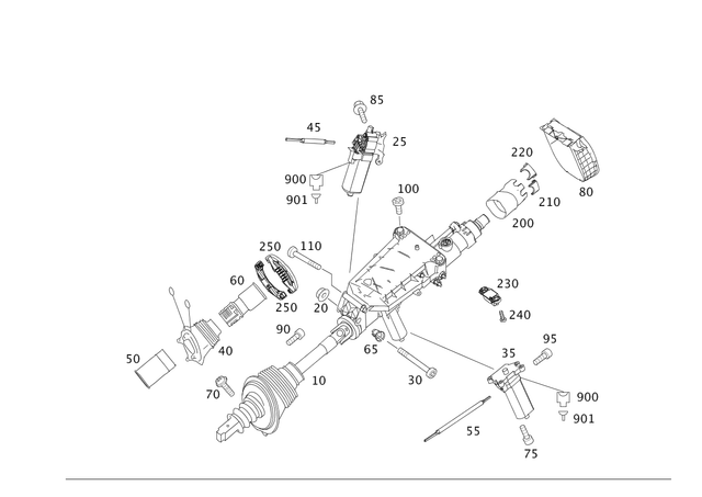 221-545-00-73 - Lock 1954-2025 Mercedes-Benz | Mercedes-Benz USA Parts