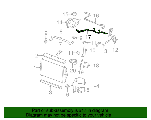 15773599 - OEM GM Reservoir Hose | GMPartsCenter.net | GM Parts Center