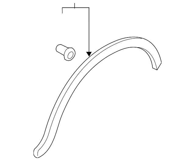 8U0-853-818-C-GRU - Wheel Opening Molding 2015-2018 Audi | Audi OEM Parts