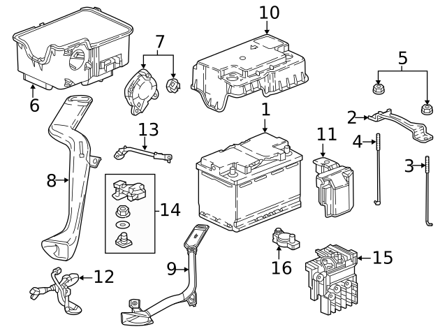 32413-TG7-A02 - Terminal, Battery Plus (Large) - 2016-2021 Honda ...
