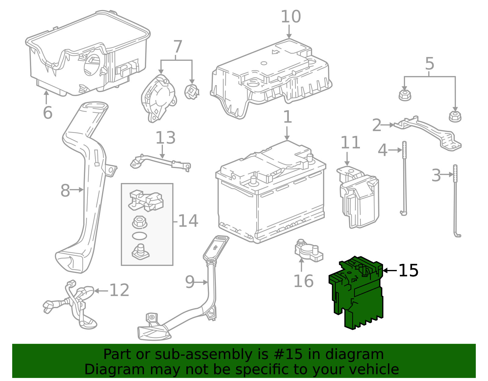 38240-THR-A01 - Terminal Assembly Battery Fuse - 2018-2020 Honda ...