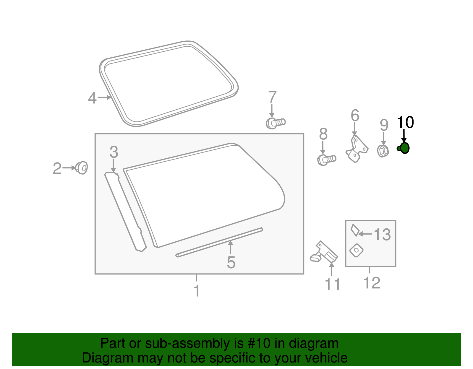 2004-2020 Toyota Sienna Retainer 62735-AE010 | Toyota Parts Center