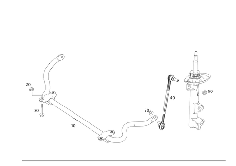 Front Torsion Bar for 2013 Mercedes-Benz C 250 | Mercedes-Benz Parts Pro