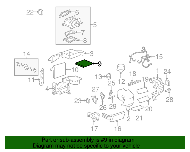 20901295 - Cabin Air Filter 2008-2017 GM | GMPartsNow