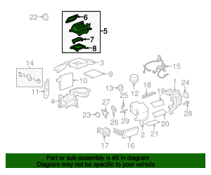 2008-2010 Saturn Vue HVAC Air Inlet Housing Kit 19130416 ...