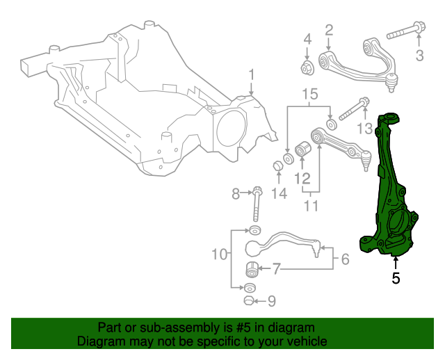 2016-2020 Mercedes-Benz Knuckle 253-332-02-01 | MB OEM Parts