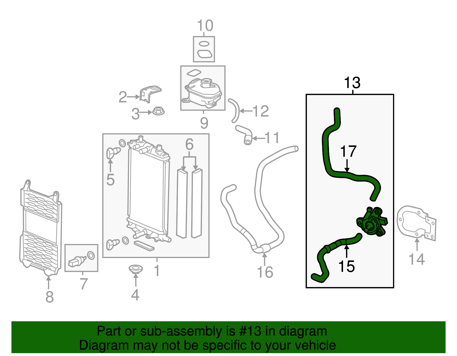 2014-2015 Honda Accord Water Pump 06060-5K0-000 | Retail Performance ...