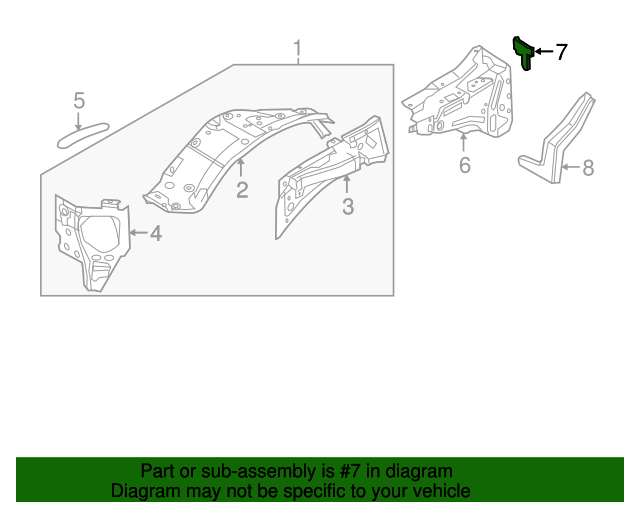 66834-1LB0A - Rail Reinforced Seal 2017-2024 Nissan Armada | Nissan ...
