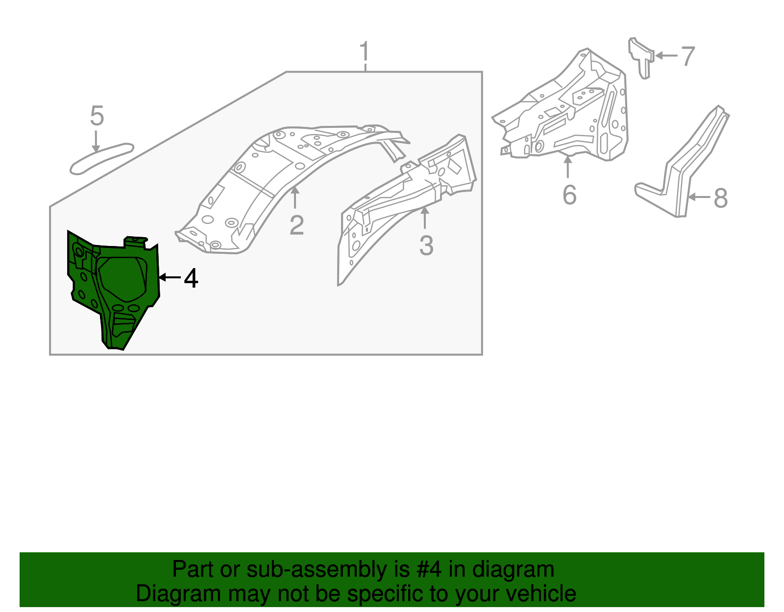 2017-2024 Nissan Armada Front Panel 64110-1LA0A | Melloy Nissan Parts