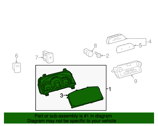 83800-0X160 - Cluster Assembly - 2012 Toyota Camry | Lithia Toyota Parts