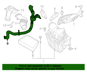LR025081 - Engine Air Intake Resonator 2012-2017 Land Rover Range Rover ...