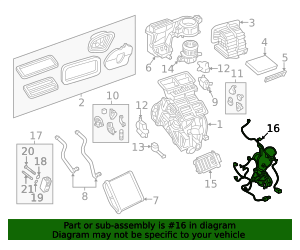 2015-2018 Mopar A/C Unit 68245097AA | Mopar Parts Canada