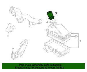 2001-2009 Volkswagen Mass Air Flow Sensor 06A-906-461-G | vwpartscente