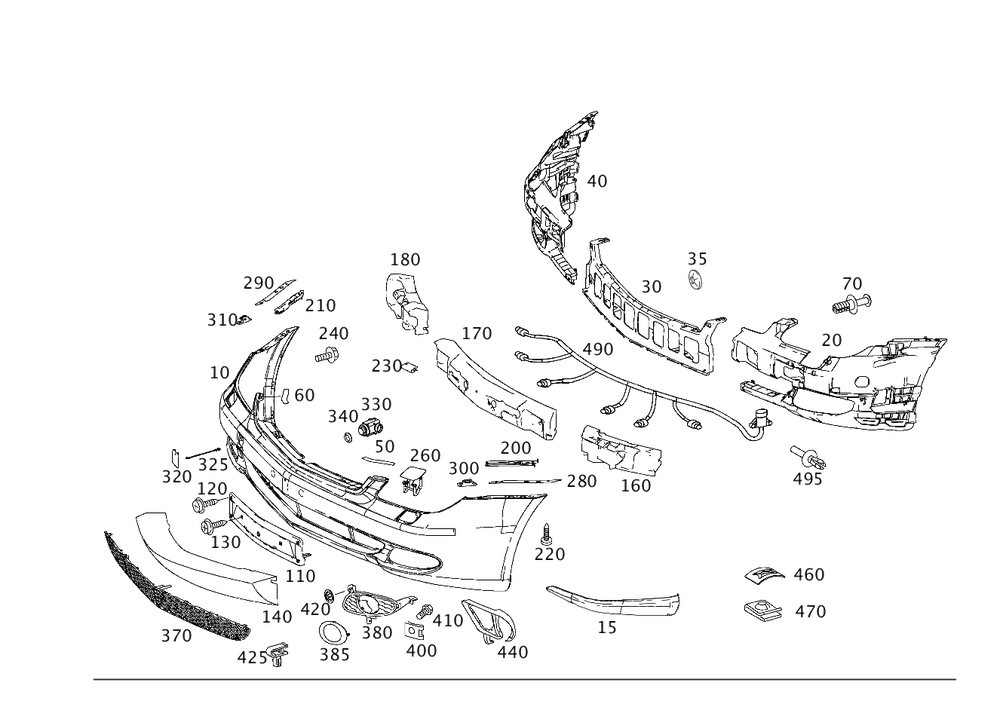2006-2011 Mercedes-Benz Trim 219-885-02-25 | MB OEM Parts