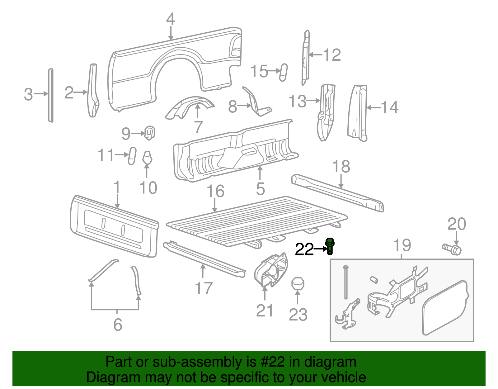 Genuine OEM Ford Part - Mount Bolt W714263-S902 | Genuine OEM Ford ...