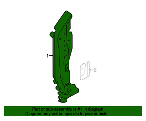 2015-2016 Nissan Murano Pillar Reinforced - Driver's Side (LH) G6261 ...