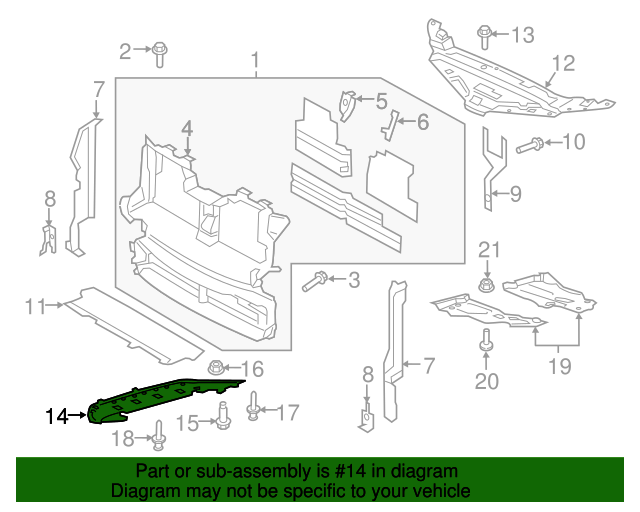 2016-2018 Lincoln MKX Deflector Air FA1Z-8310-C | AutoNationParts.com