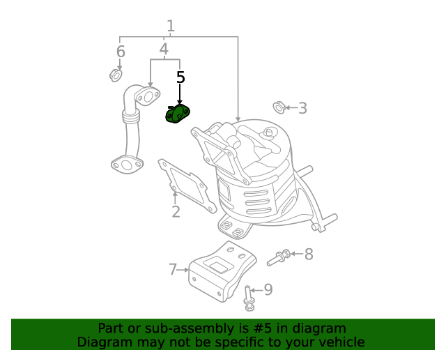 28493-2S010 - Exhaust Gas Re-Circulation (Egr) Tube Gasket 2021-2024 ...