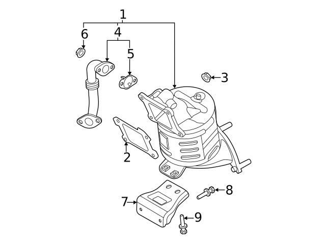 28510-2SDL0 - Catalytic Converter With Integrated Exhaust Manifold 2021 ...