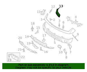 2009-2019 Nissan Frontier Bumper Bracket 62045-ZL00B | OEM Parts Online