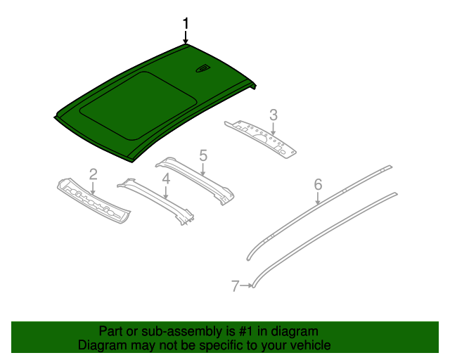 Genuine BMW 41-11-7-174-367 | Roof Panel | FREE Shipping on Most Orders ...