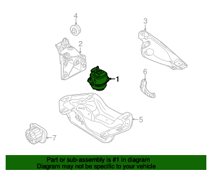 2007-2019 BMW Engine mount, left 22-11-6-865-145 | AutoNation Parts