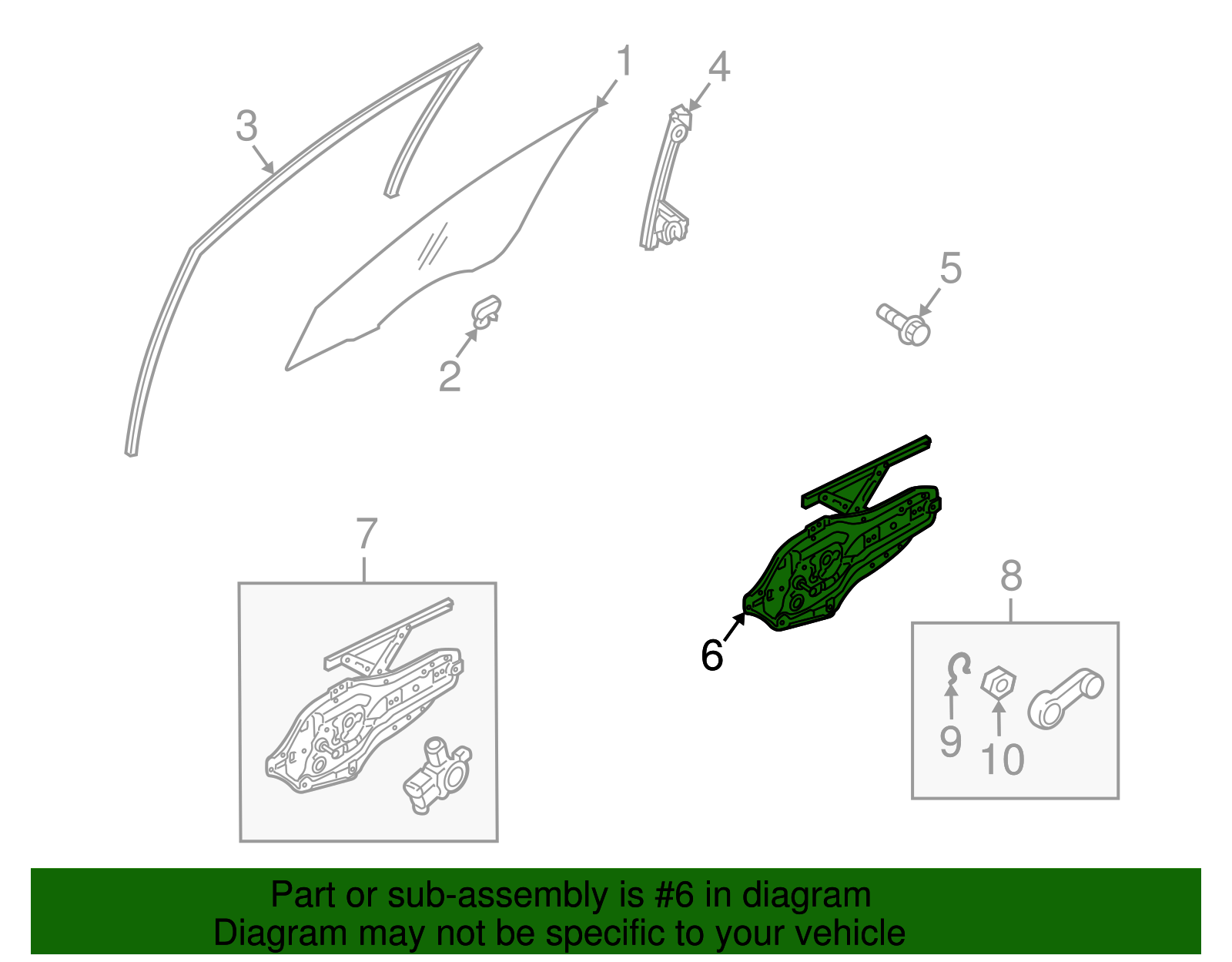 82401-1M000 - Regulator Module 2010-2013 Kia Forte | Kia.Parts Store