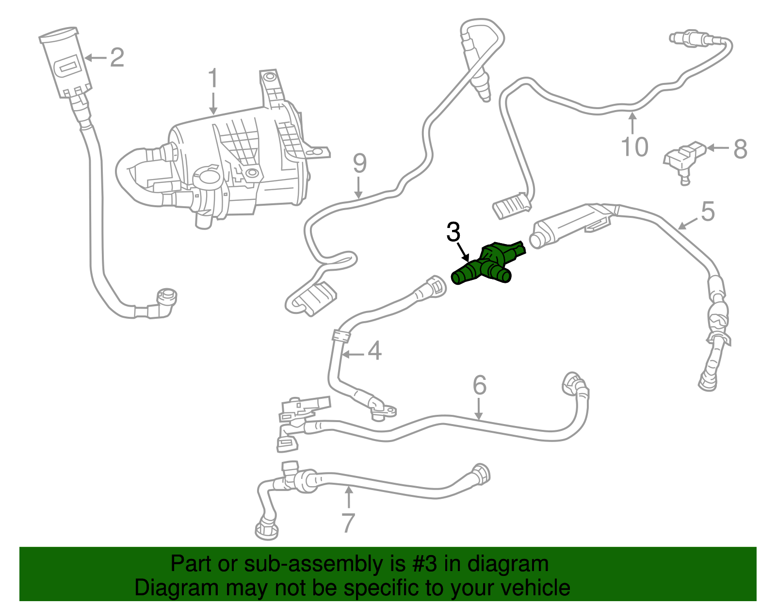 13907643106 - 2016-2025 BMW Fuel Tank Vent Valve (13-90-7-643-106 ...