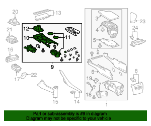 58804-24091-C0 - Console Panel 2016-2017 Lexus | AutoNationParts.com