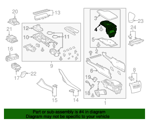 2015-2021 Lexus Hinge 58907-24050 | OEM Parts Online