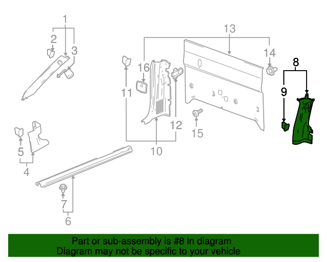 2004-2006 GM Panel 15252470 | GMPartsDirect.com