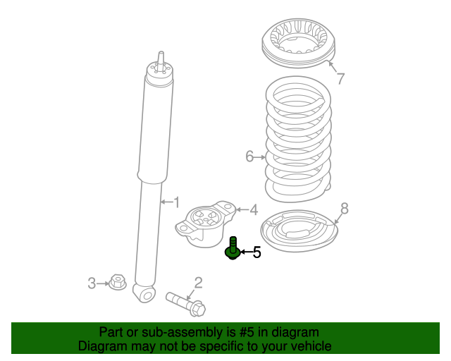 2012-2018 Ford Upper Mount Bolt W715488-S442 | OEM Parts Online