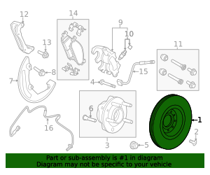 CB5Z-1125-A - Disc Brake Rotor 2009-2019 Ford | AutoNationParts.com