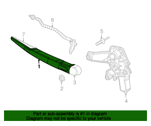 2017-2019 Jeep Compass Wiper Arm 68358389AA | TascaParts.com