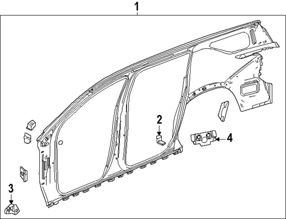 84883783 - Uniside Panel Bracket 2024-2025 GM | Gateway Buick GMC Parts