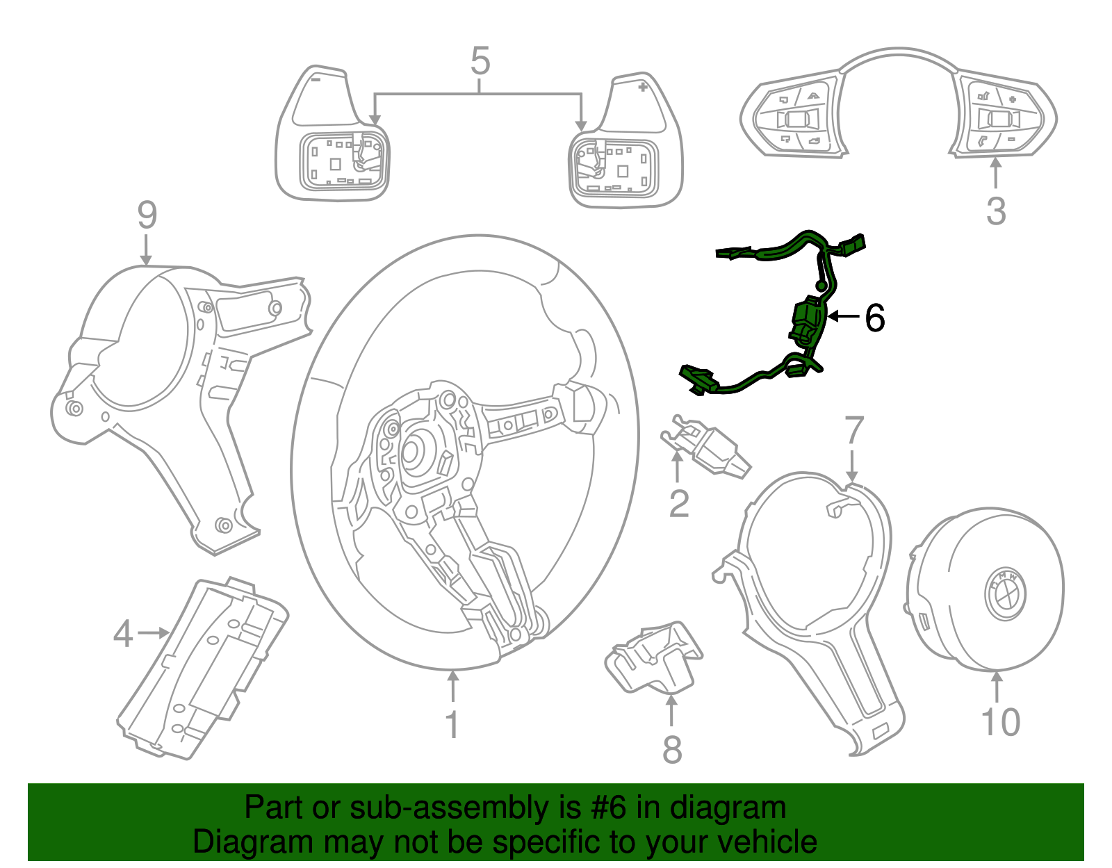 Genuine BMW 32-30-7-848-330 | Wire Harness | FREE Shipping on Most ...